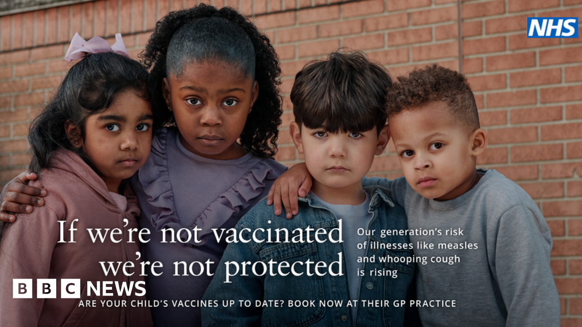 Measles campaign features children pleading for jabs in England - BBC News