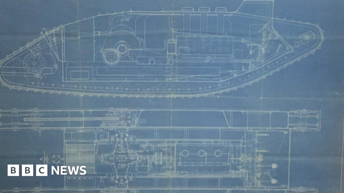 Mark I tank: Blueprint for first ever tank bought at auction - BBC News