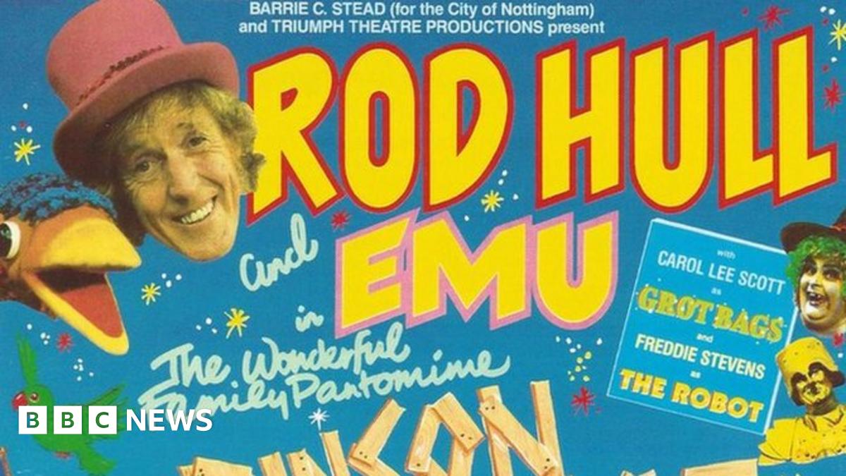 Emu, Grotbags and Hasselhoff: 150 years of panto posters - BBC News