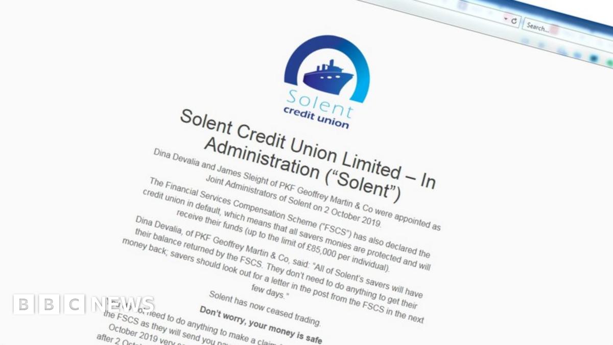 Solent Credit Union enters administration - BBC News
