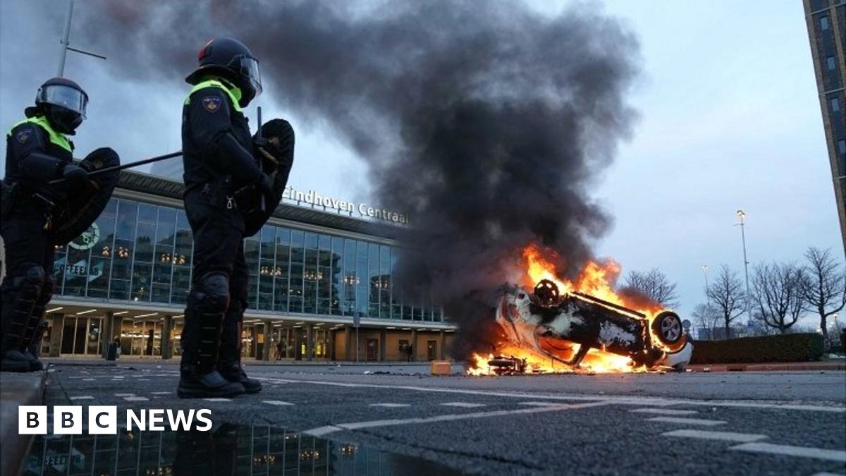 Covid: Dutch PM Mark Rutte condemns curfew riots as 'criminal violence ...