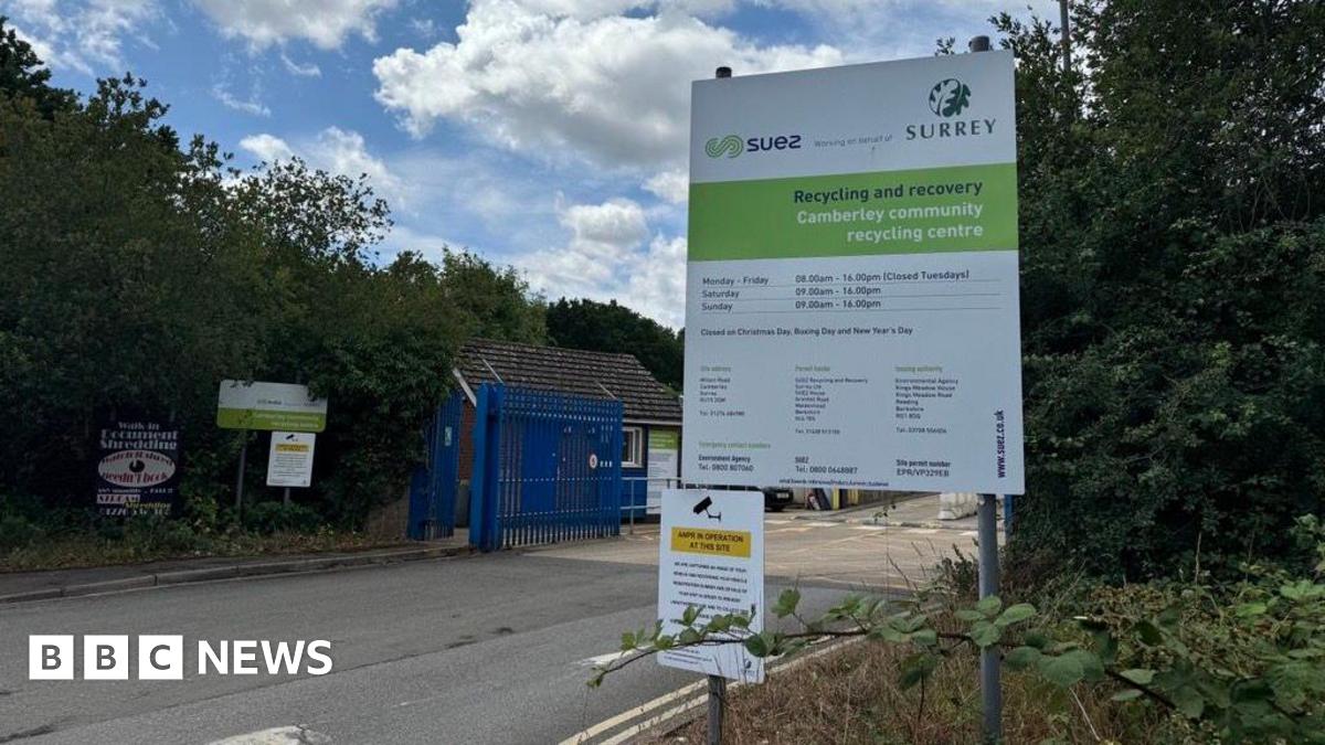 Trial for online tip booking system begins in Surrey - BBC News