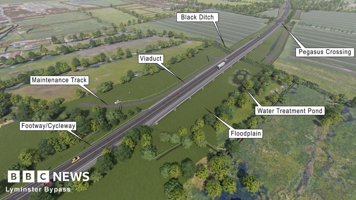 Lyminster Bypass: Council warns of overnight closures and noise - BBC News