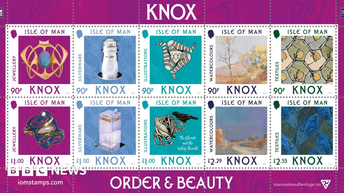 Legacy of Archibald Knox celebrated on Isle of Man stamp set - BBC News
