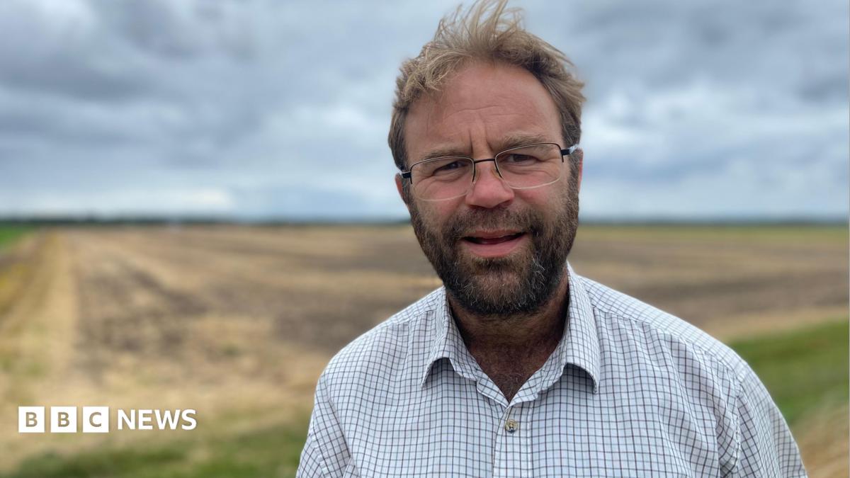 Lincolnshire farmer puts on brave face after his 'scary' year - BBC News