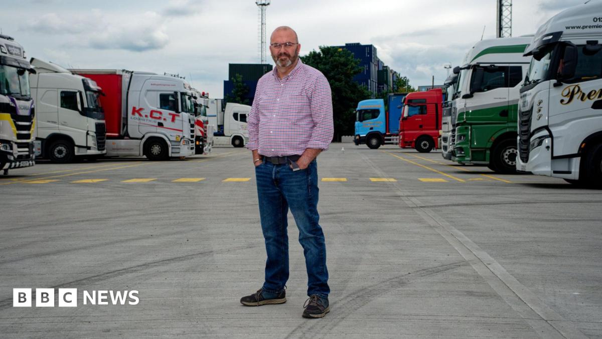 What do lorry drivers at Felixstowe want politicians to know? - BBC News