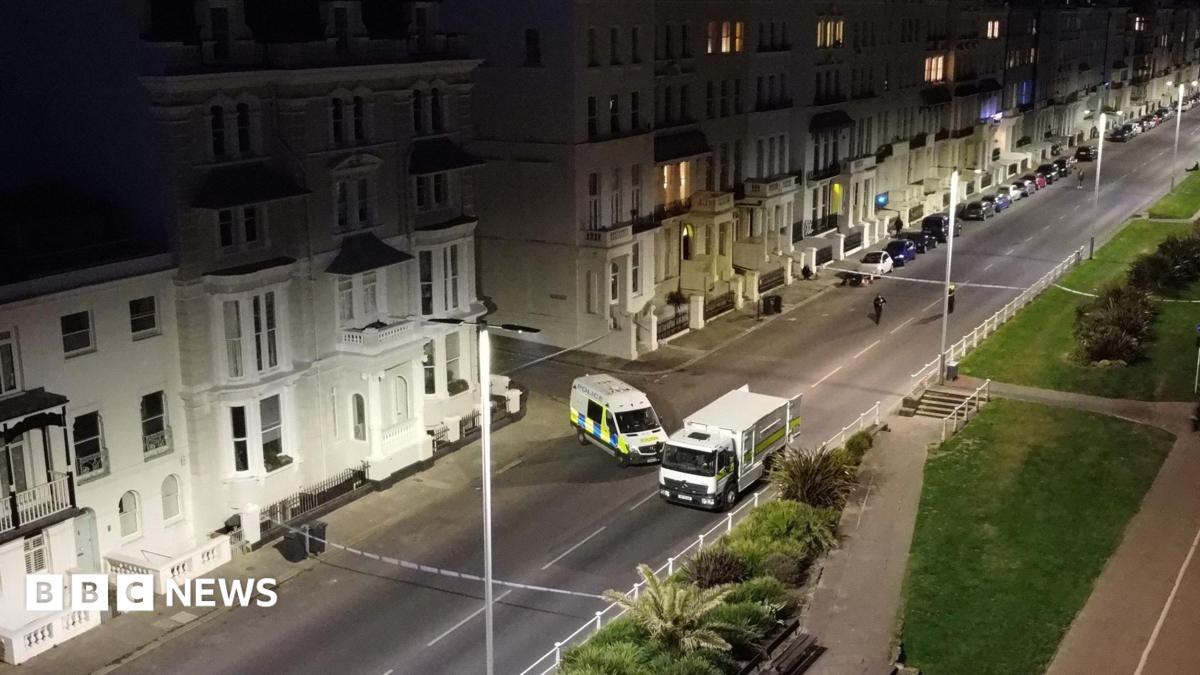 Man arrested after explosive chemicals found in St Leonards - BBC News