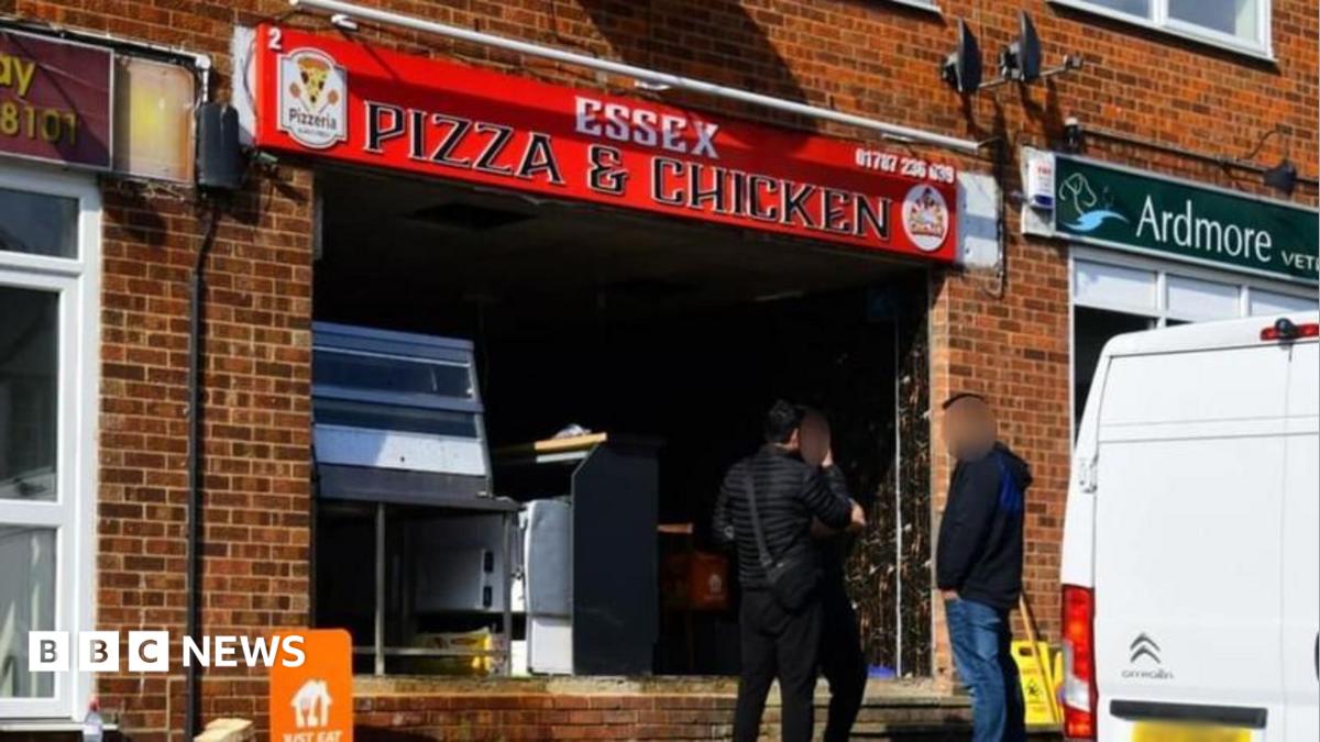 Great Yeldham takeaway blames fault after shopfront explosion - BBC News