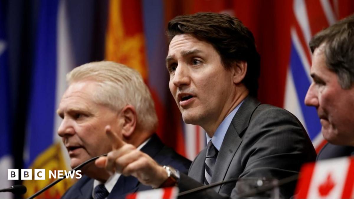 'Nothing off the table' in Canada's response to US tariff threat - BBC News