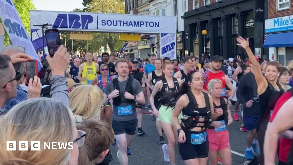 Southampton Marathon marks 10th anniversary - BBC News