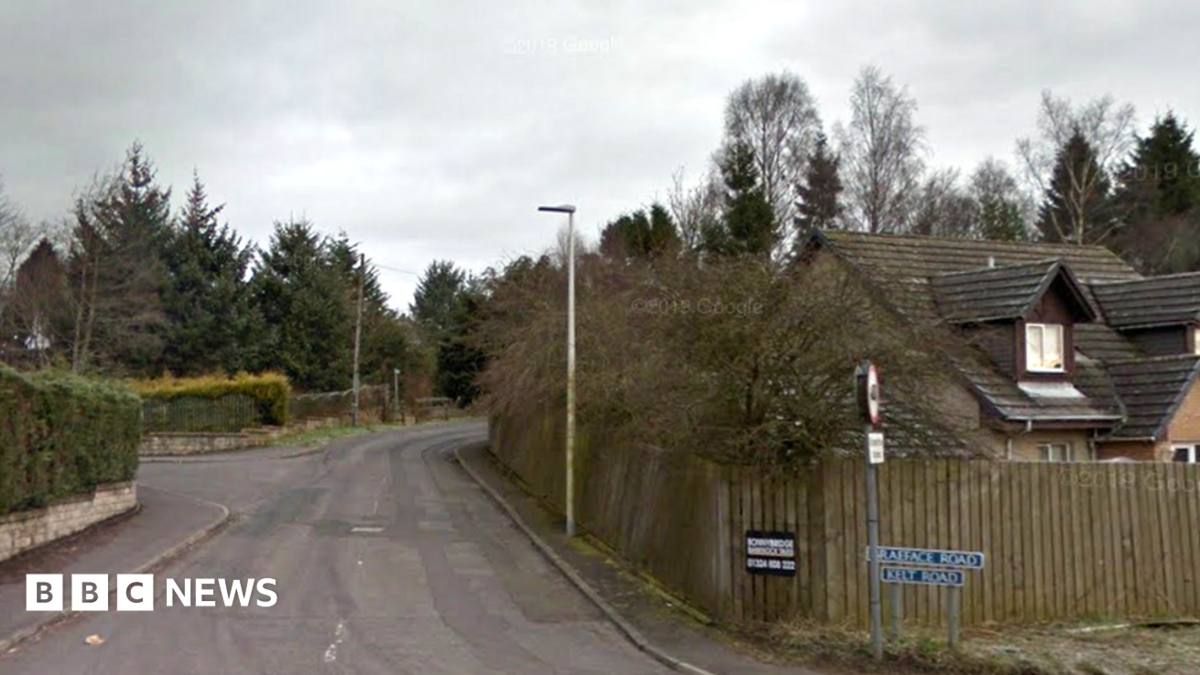 Man, 70, found with serious head injuries in road near Banknock - BBC News
