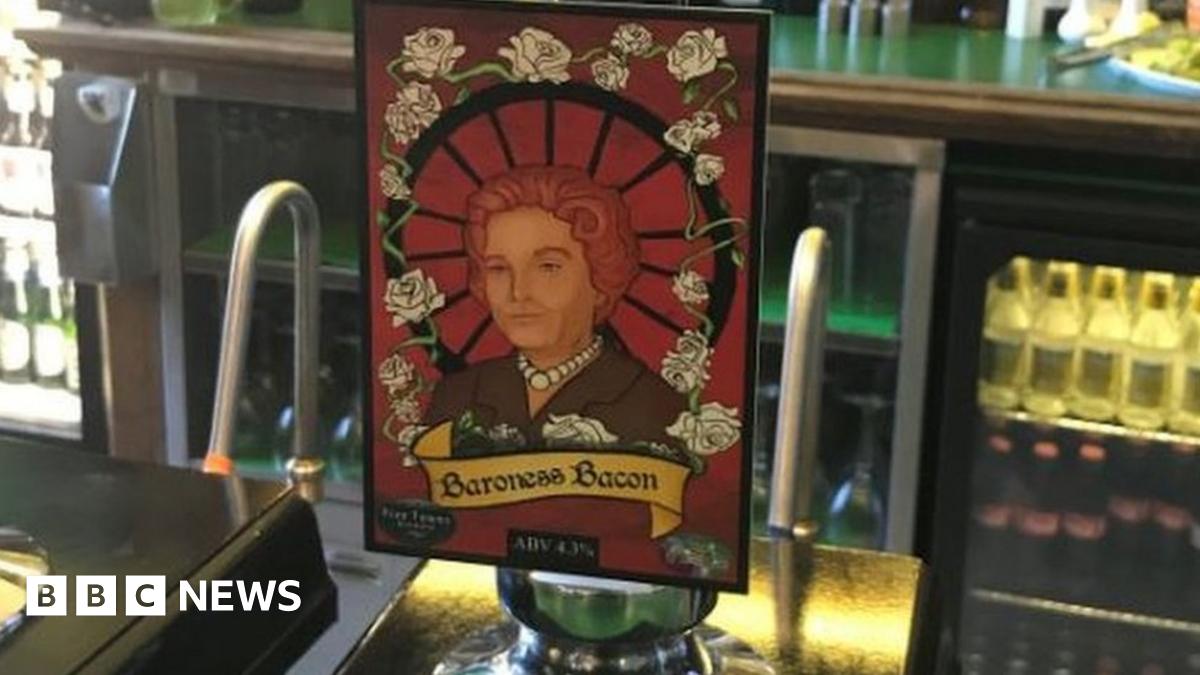 Baroness Alice Bacon beer unveiled at Westminster - BBC News