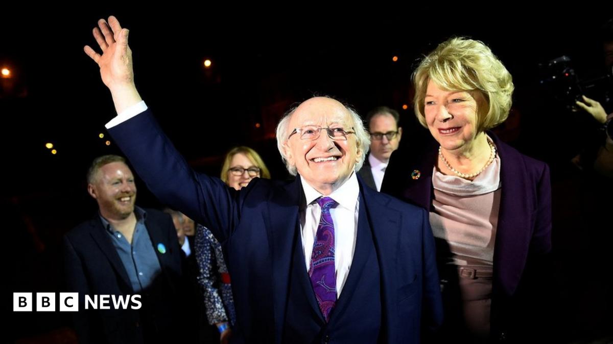 Michael D Higgins re-elected as Irish president for second term - BBC News