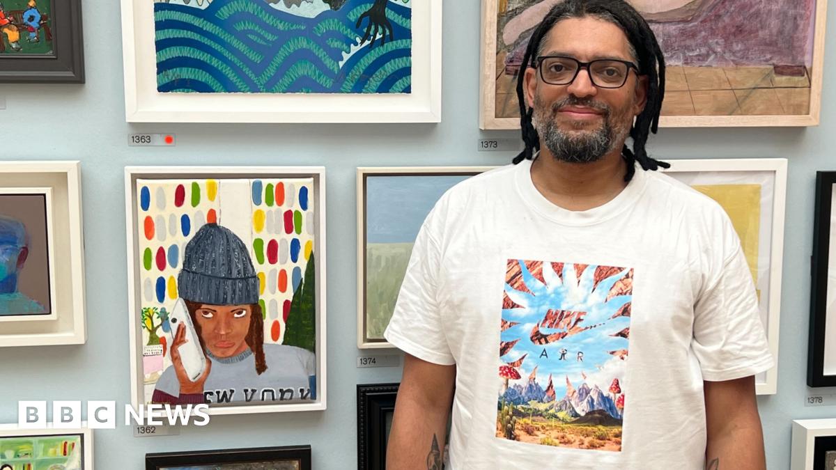 Middlesbrough man's artwork at Royal Academy exhibition - BBC News