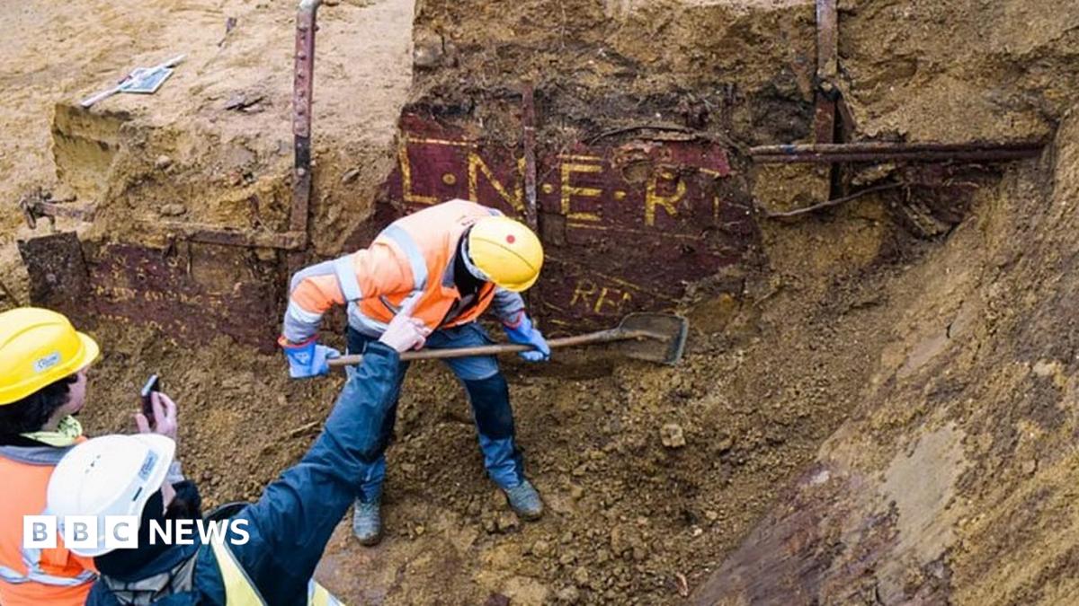 Century-old LNER train wagon found in Belgium is rare first model - BBC ...