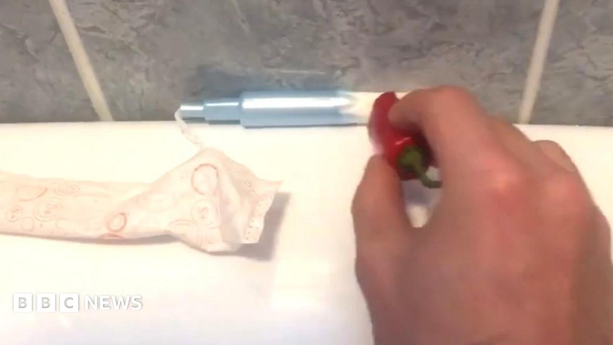 The chilli tampon prank that went wrong - BBC News