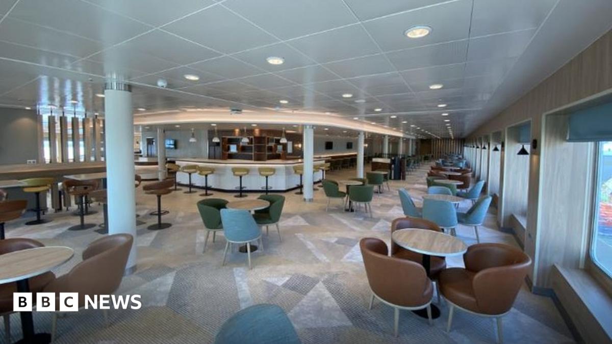 First look at inside of new £78m Isle of Man passenger ferry - BBC News