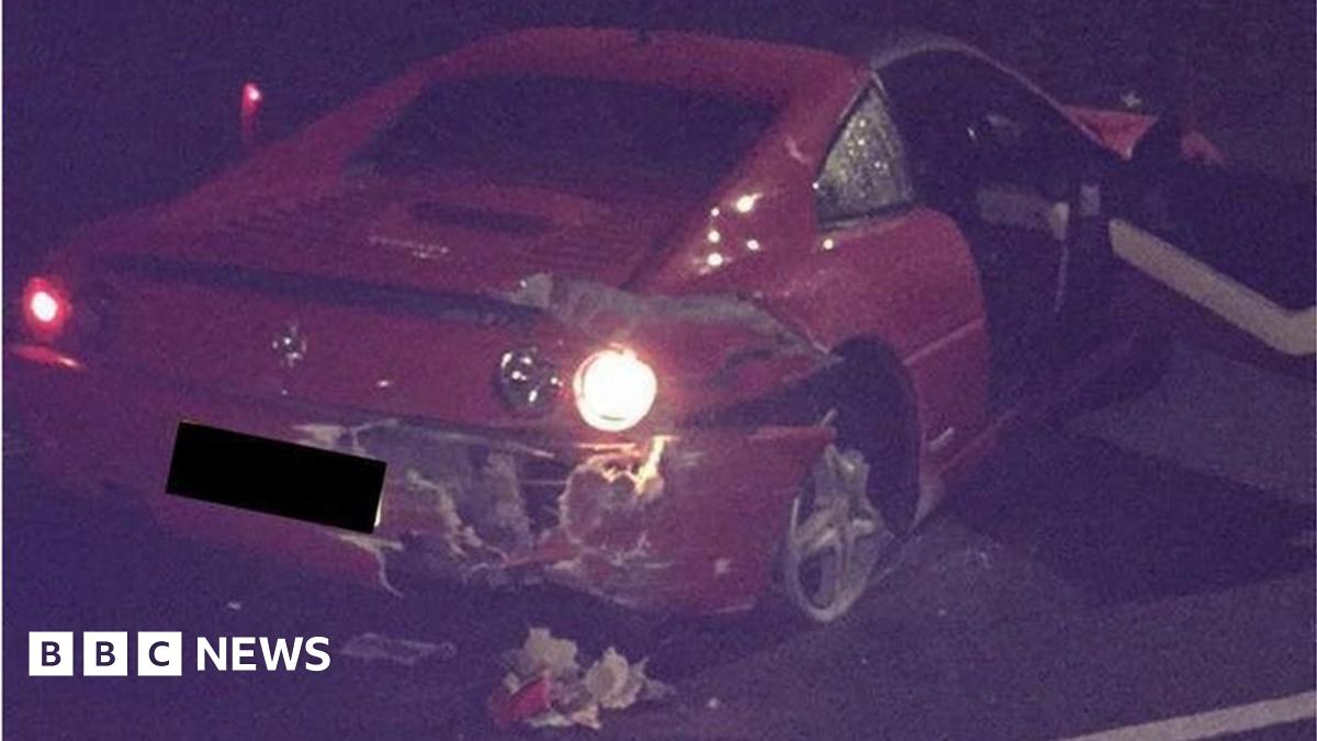 Douglas Ferrari crash: Two men arrested on suspicion of drink driving ...