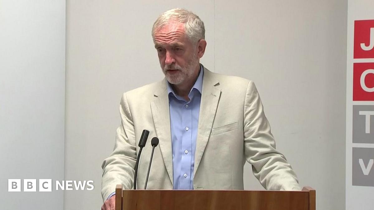 Jeremy Corbyn angered by train seat row questions - BBC News