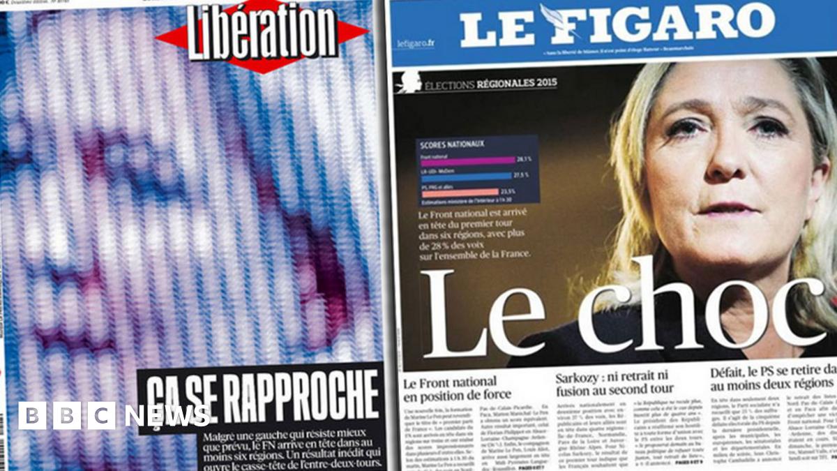 French press sees parties in meltdown after FN victory - BBC News