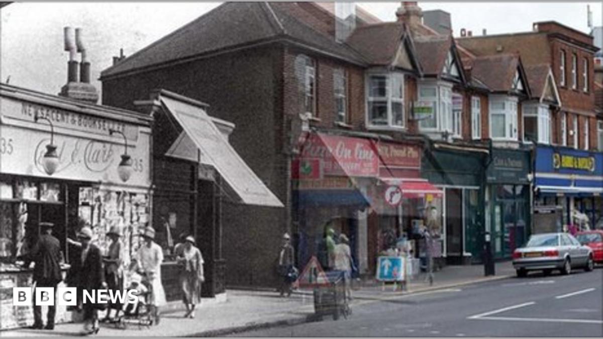 In pictures: High Streets then and now - BBC News