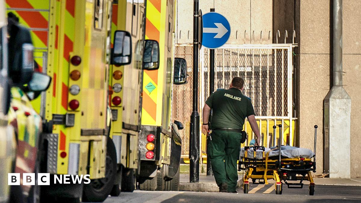 Gridlock as record number of ambulances queue at A&E in England - BBC News