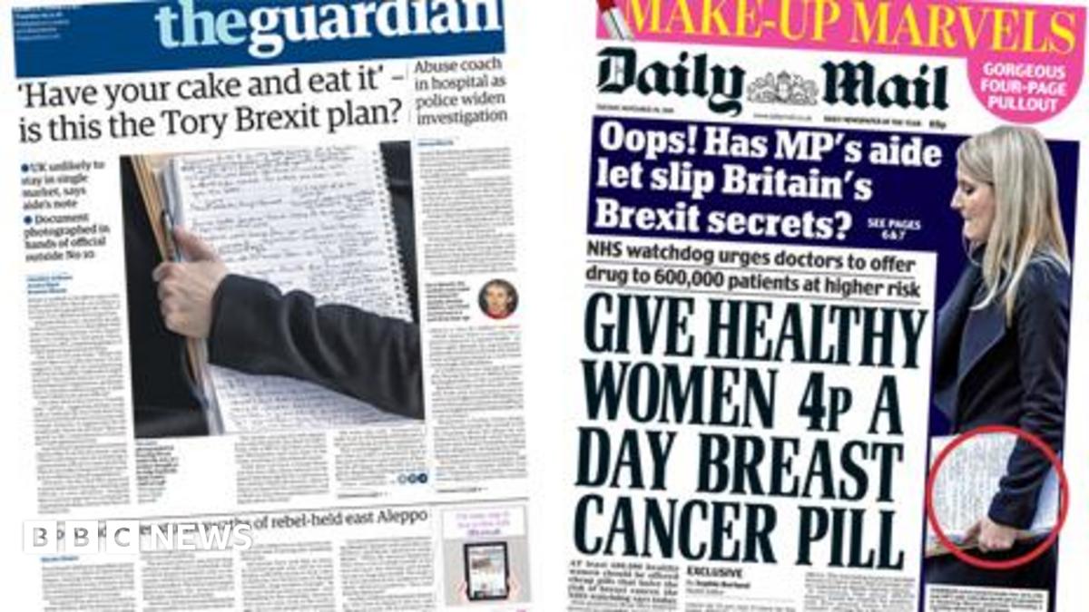 Newspaper headlines: Papers devour Brexit 'have cake and eat it' pic ...
