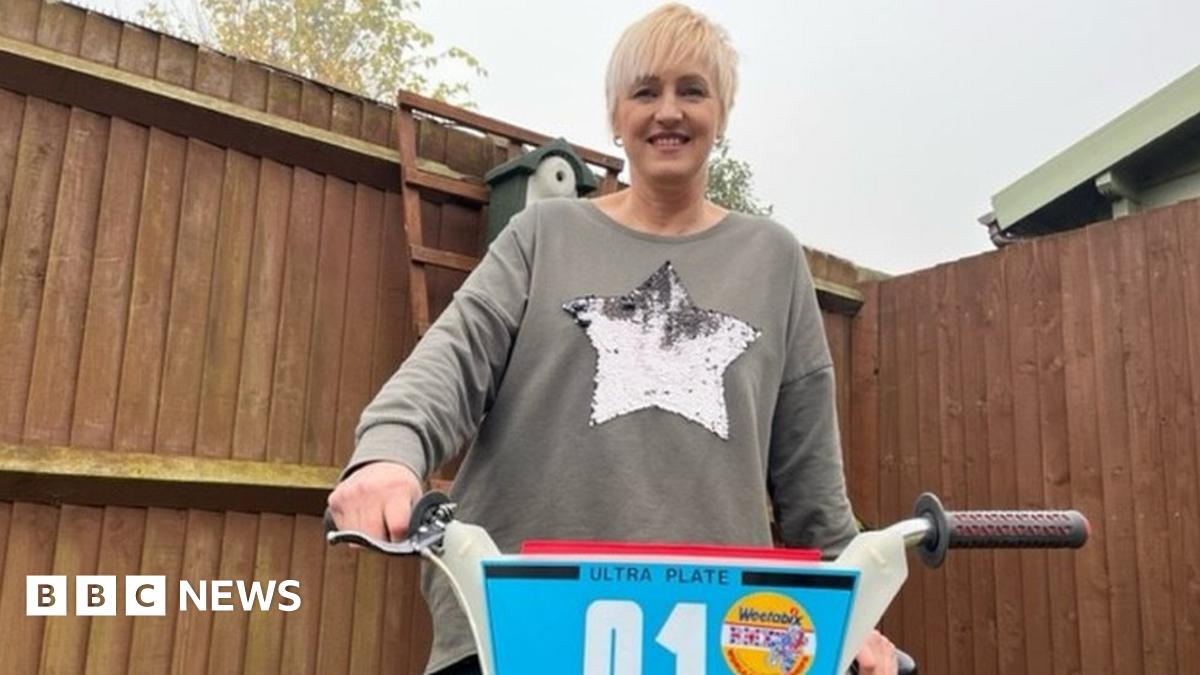 Bramley woman returns to BMX racing after 34 years - BBC News