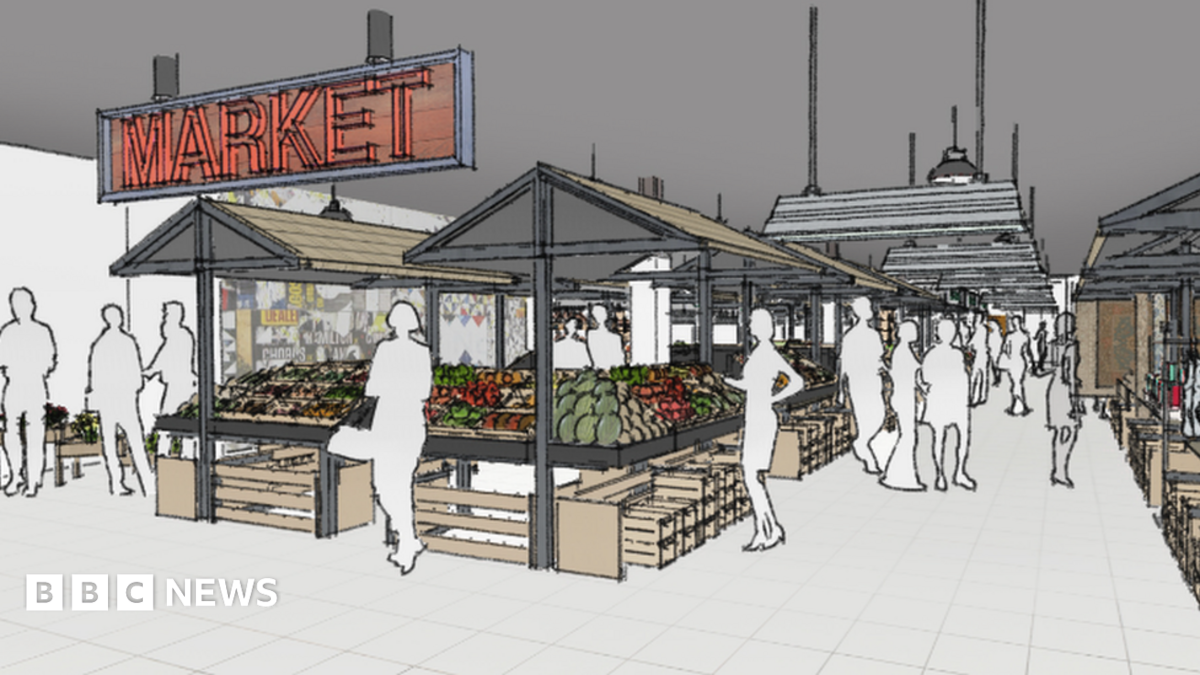 Worksop: New indoor market and bowling alley planned for town - BBC News