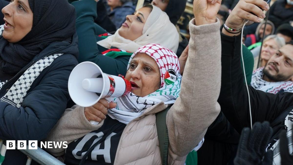 Gaza protest: Tens of thousands march in London calling for ceasefire ...