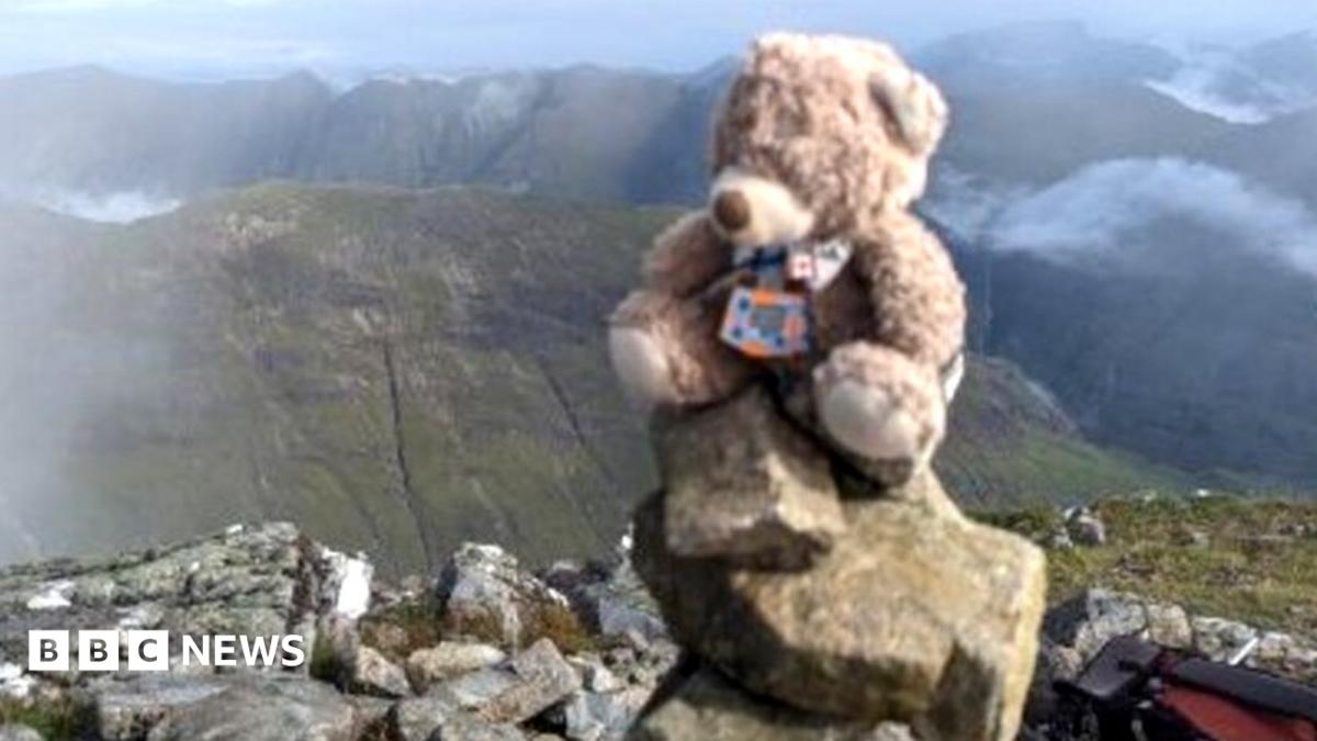 Munro-bagging teddy bear rescued from Glencoe peak - BBC News
