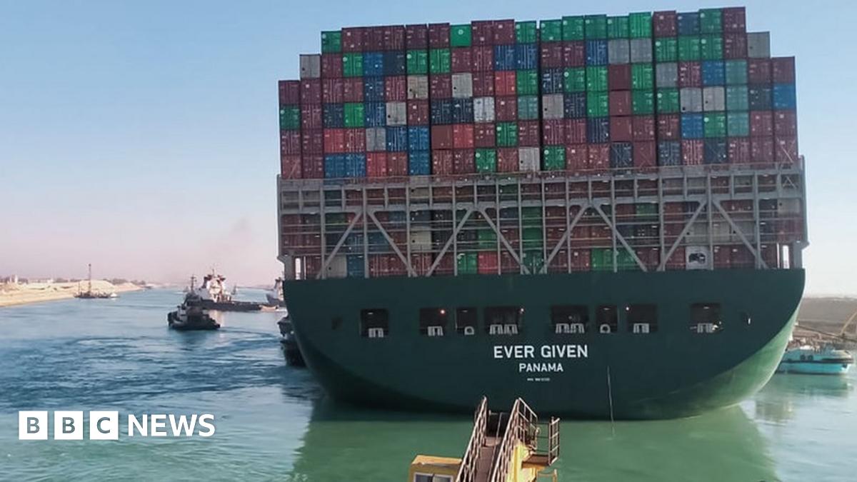 Suez Canal: How did they move the Ever Given? - BBC News