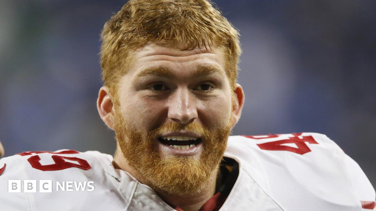American football player Bruce Miller sacked after arrest - BBC News