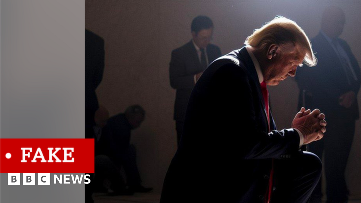 Fake Trump arrest photos: How to spot an AI-generated image - BBC News