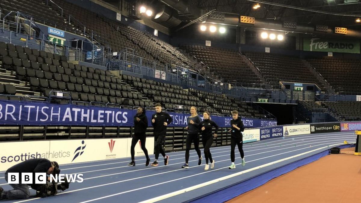 New £1.7m indoor athletics track laid at Birmingham's Utilita Arena ...