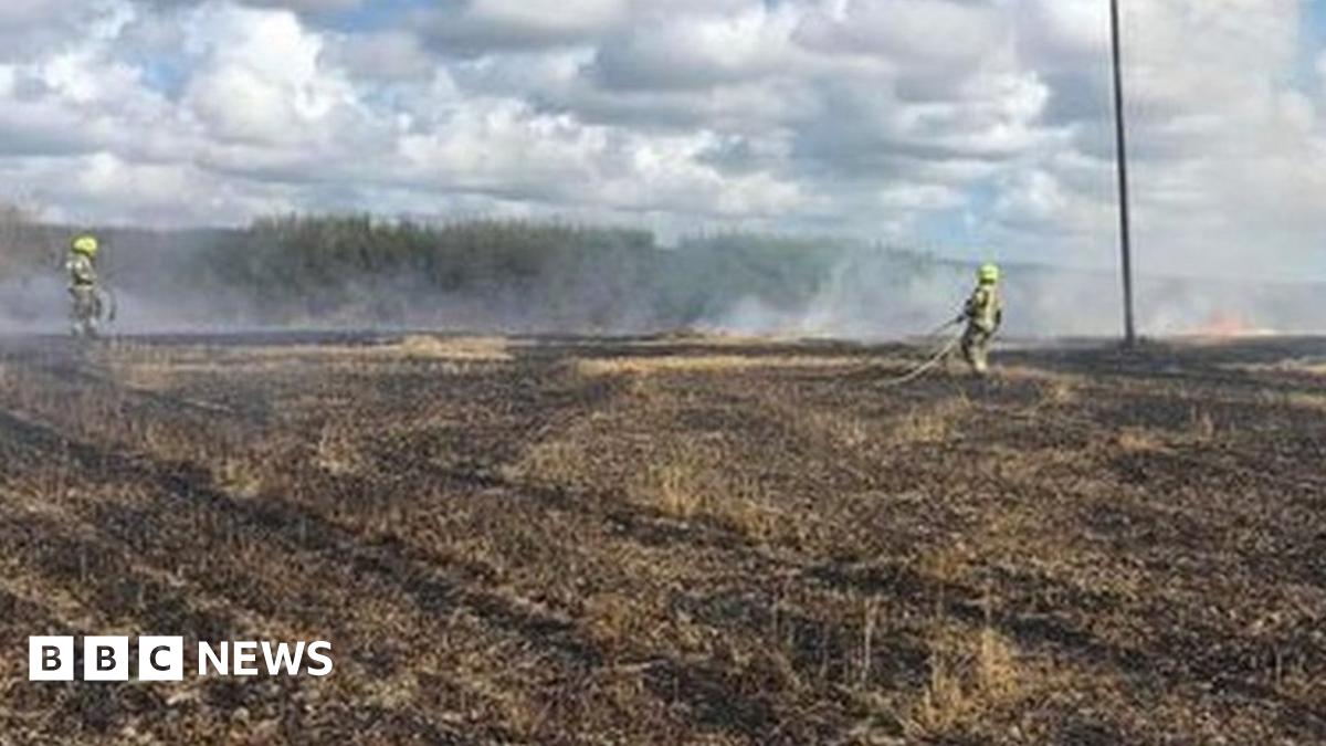 Wildfire callouts continue across Cornwall - BBC News