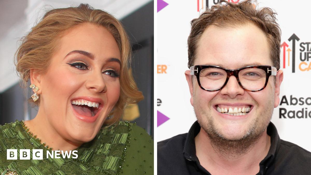 Adele 'got ordained to marry Alan Carr' - BBC News