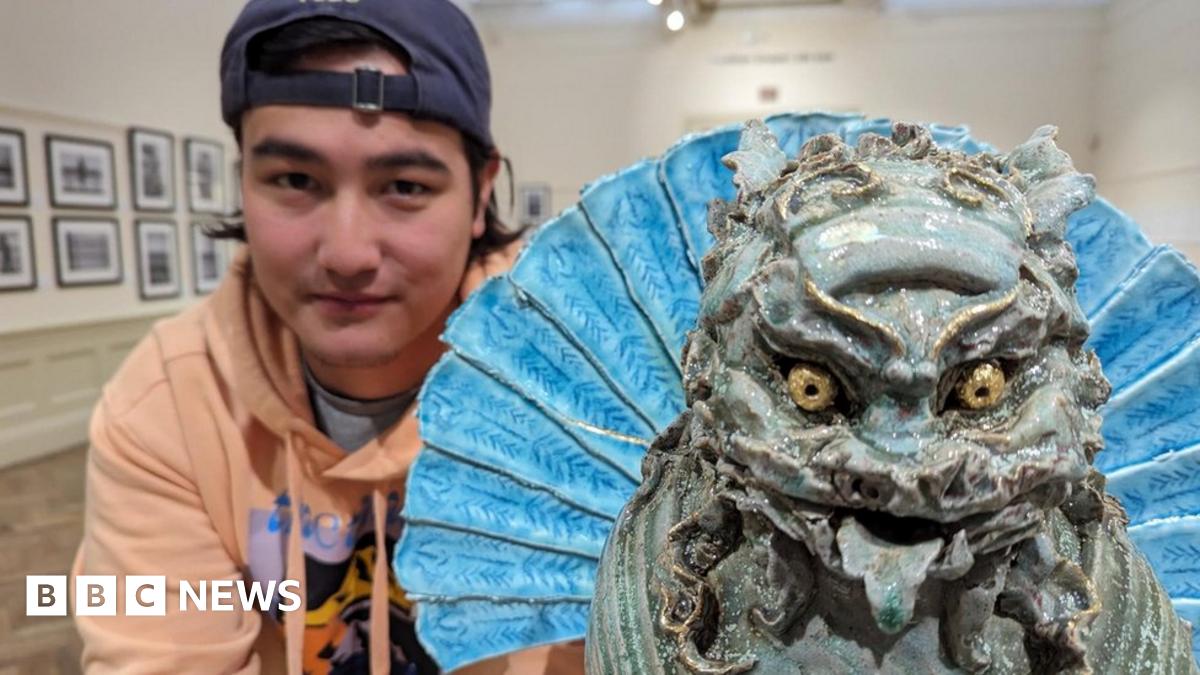Jacob Chan's Foo Dog on show in gallery that 'defined' his journey - BBC News