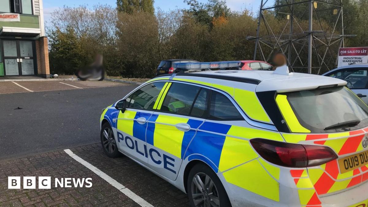 Illegal rave at disused building on Eaton Socon business park - BBC News