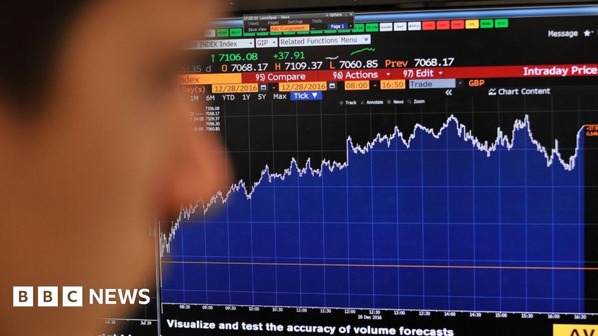 FTSE 100 stock index closes at new all-time high - BBC News