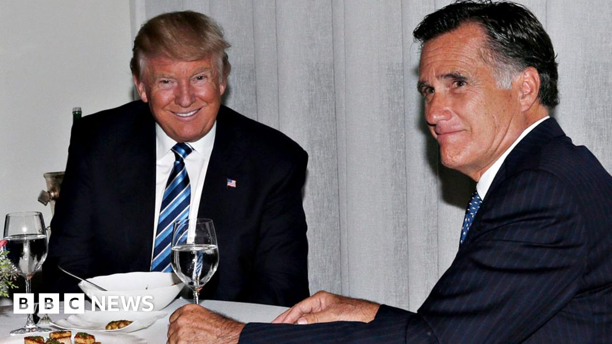 Donald Trump shrugs off Mitt Romney's attack on his record - BBC News