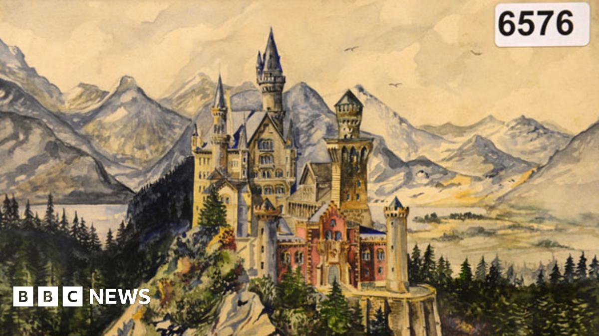 Adolf Hitler artworks fetch £286,000 at auction in Nuremberg - BBC News