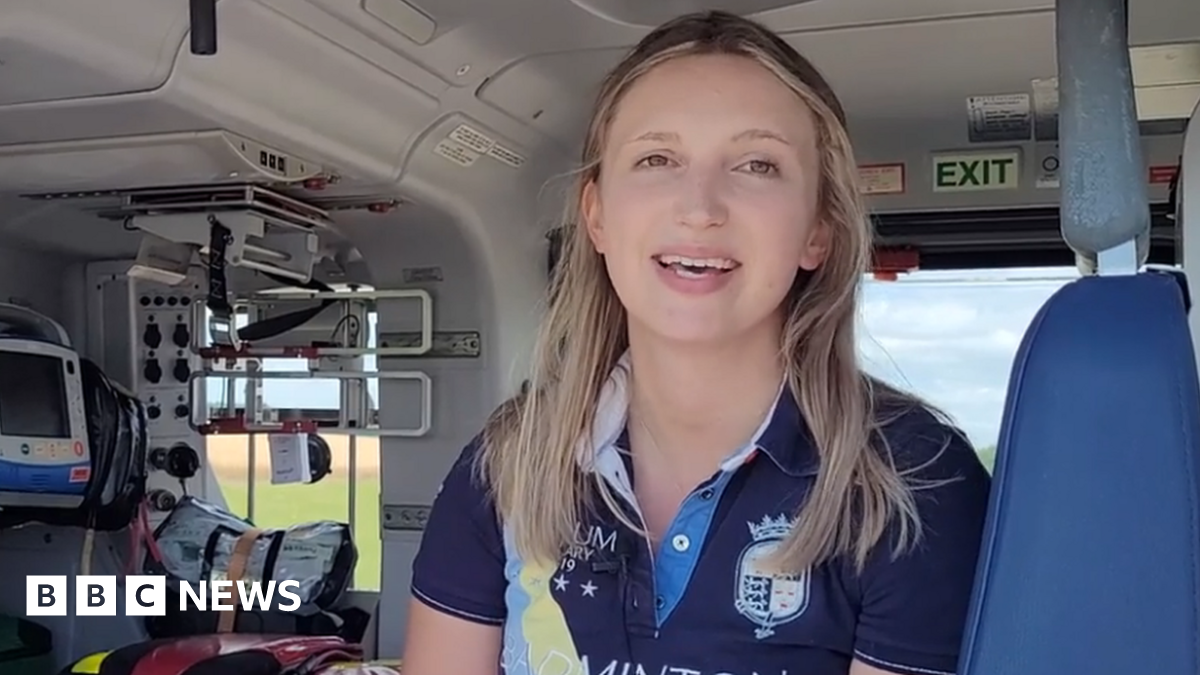 Horse rider thanks paramedic who helped save her life - BBC News