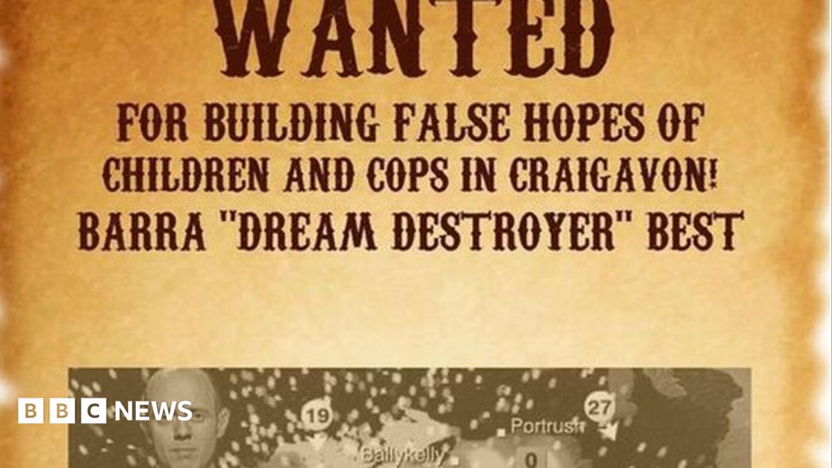Snow joke: Craigavon PSNI issue wanted poster for BBC News NI's Barra ...