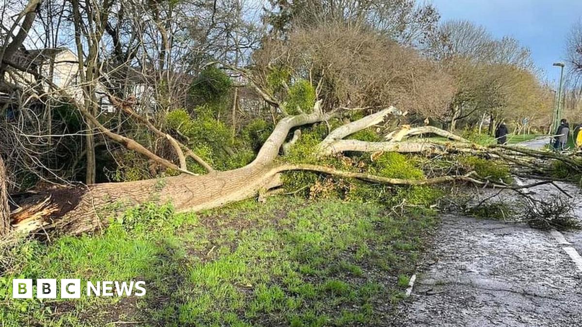 West roads and rail lines closed by Storm Henk flooding - BBC News