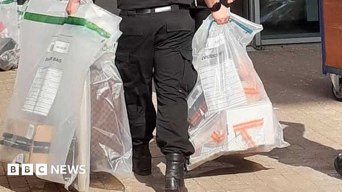 Overnight fraud and drugs raids lead to 17 arrests - BBC News