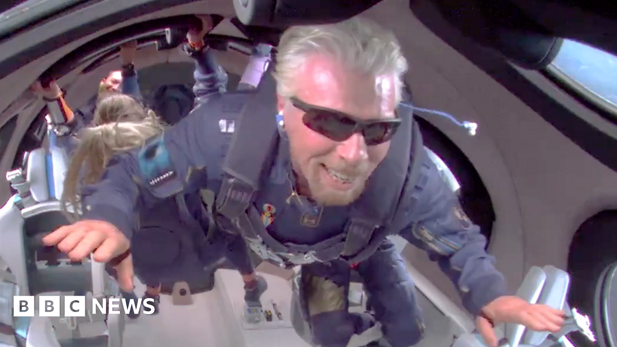 Virgin Galactic: Sir Richard Branson rockets to the edge of space - BBC ...