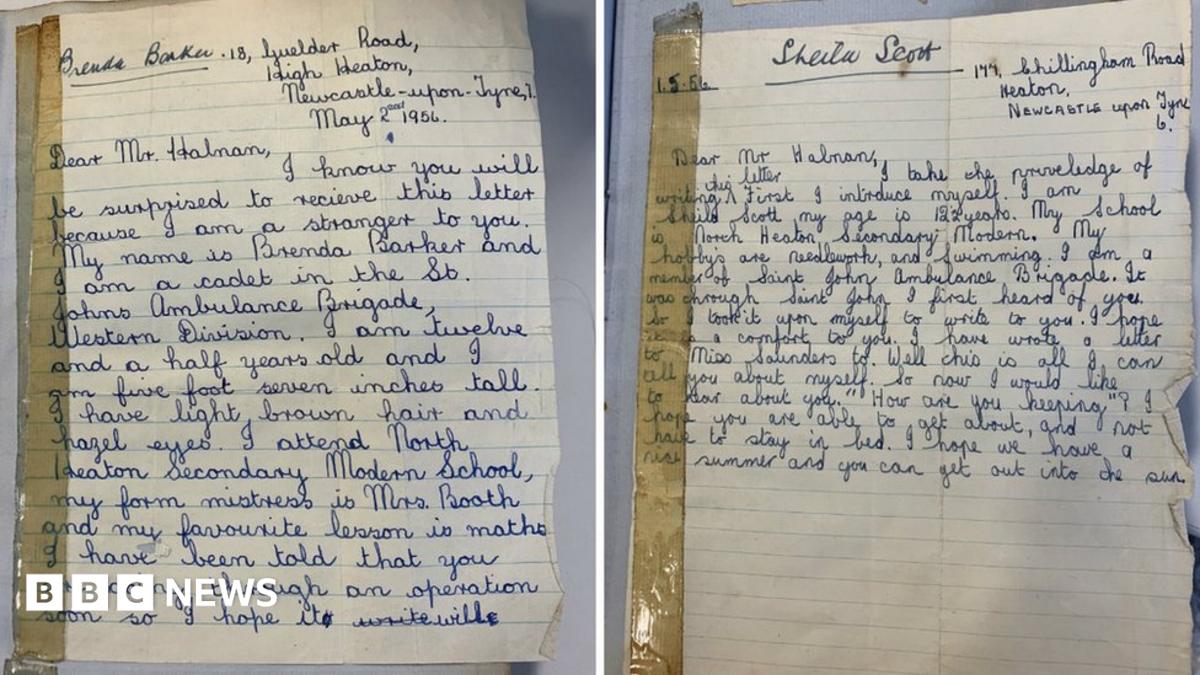 Appeal to trace Newcastle schoolgirl letter writers 60 years on - BBC News