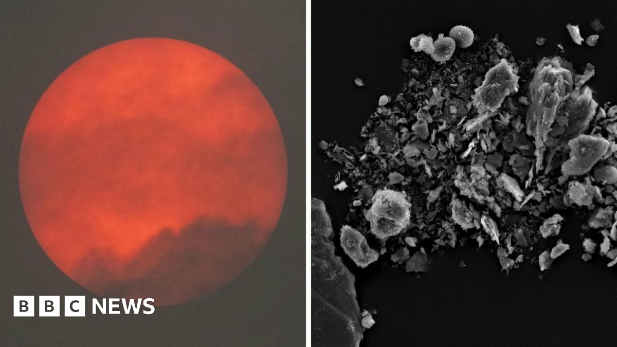 Red sun phenomenon 'caused by Saharan dust', analysis shows - BBC News