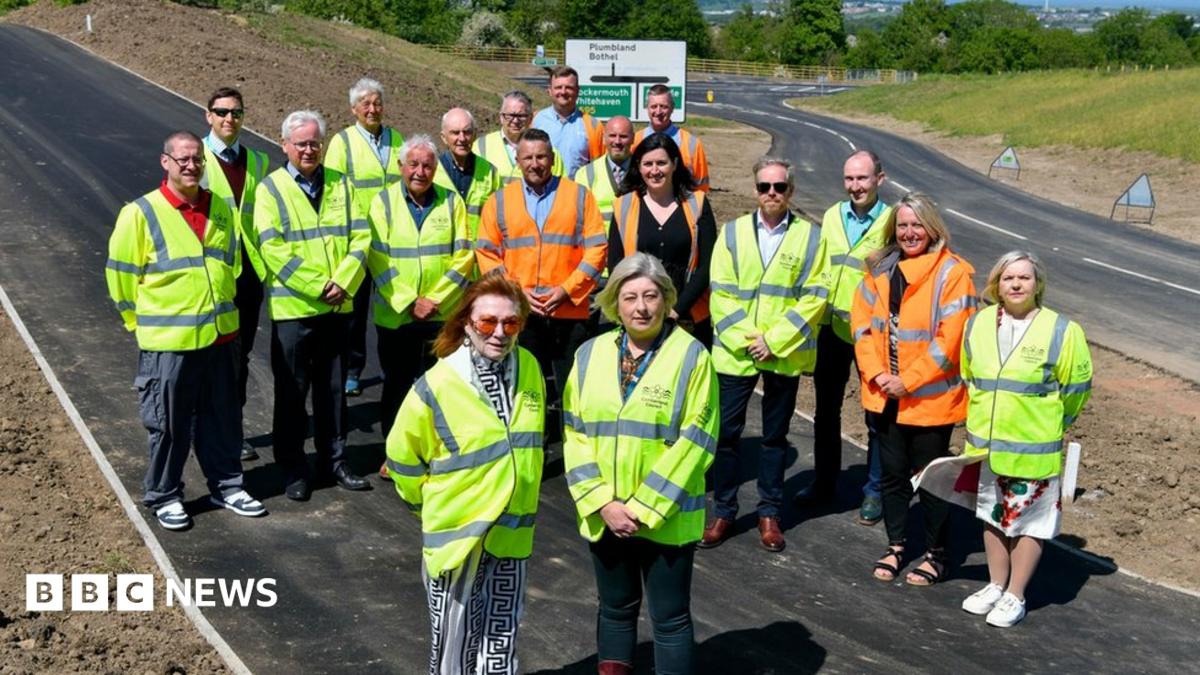 Cumbria A595 reopens after safety improvements made - BBC News